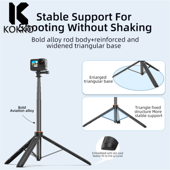 KOKKO Camera Tripod Aluminium Alloy Gimbal Camera Stabilizer Extendable ...