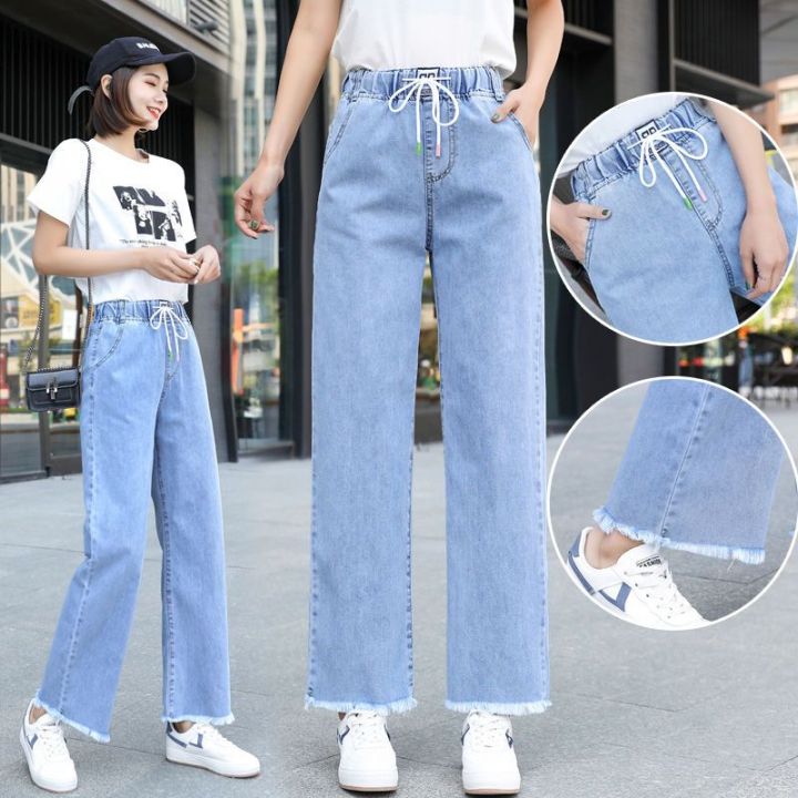 Autumn and Winter Fleece-lined Junior High School Student Pants Female ...