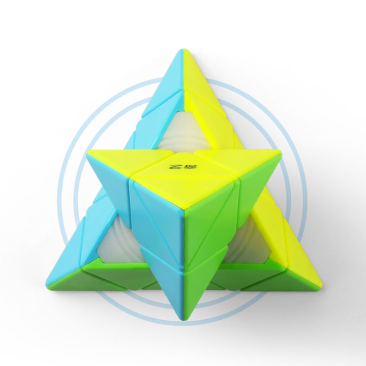 GC Plastic S2 Pyramid Speed Cube 3x3x3 Triangle Cube Puzzle Magic Cube ...