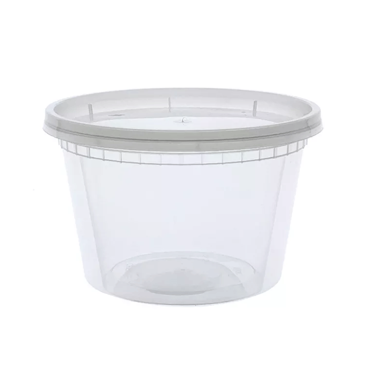 50 Pcs 350ML Transparent Round Plastic Food Containers | Daraz.lk