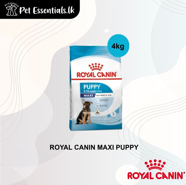 Royal Canin Maxi Puppy 4Kg ( 26Kg - 44Kg Adult Weight Dogs ) | Daraz.lk