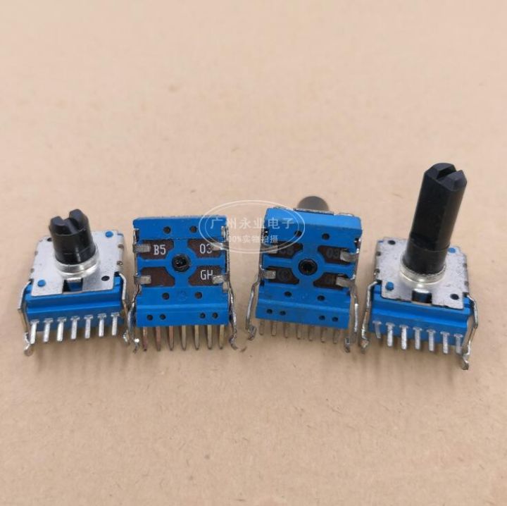 2 Piece Rk14 Type Horizontal 7pin Double Potentiometer B50k C50k ...