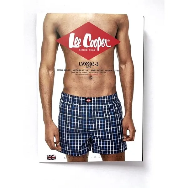 【LVX903-3】Lee Cooper Woven Boxer Premium Quality Mens Underwear 3pcs ...