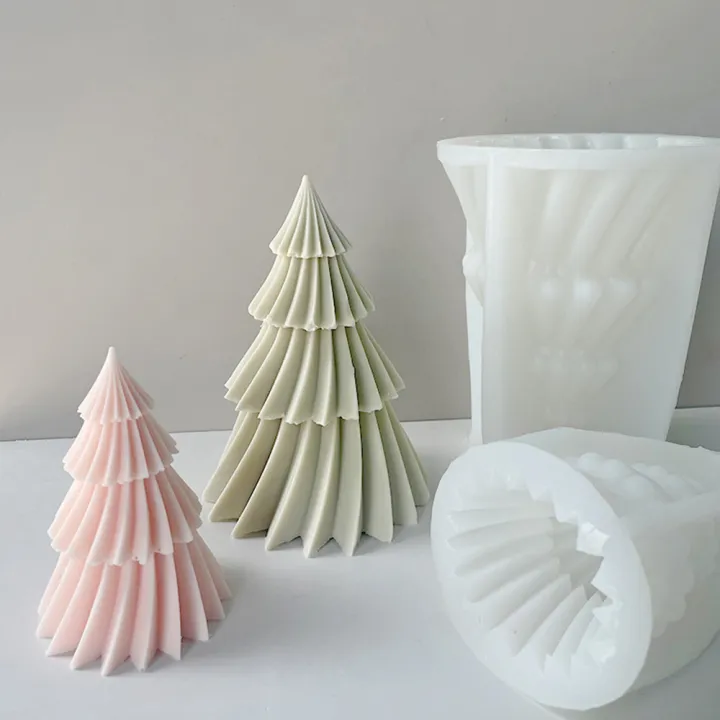 Silicone, DIY Paper Texture Candle Molds for Candle Making Aroma Soy ...