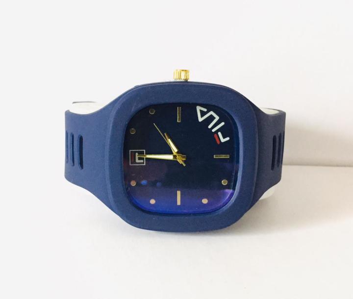 Fashion Gents Luxury Rubber Strap Quartz Watch Casual Delicate All ...