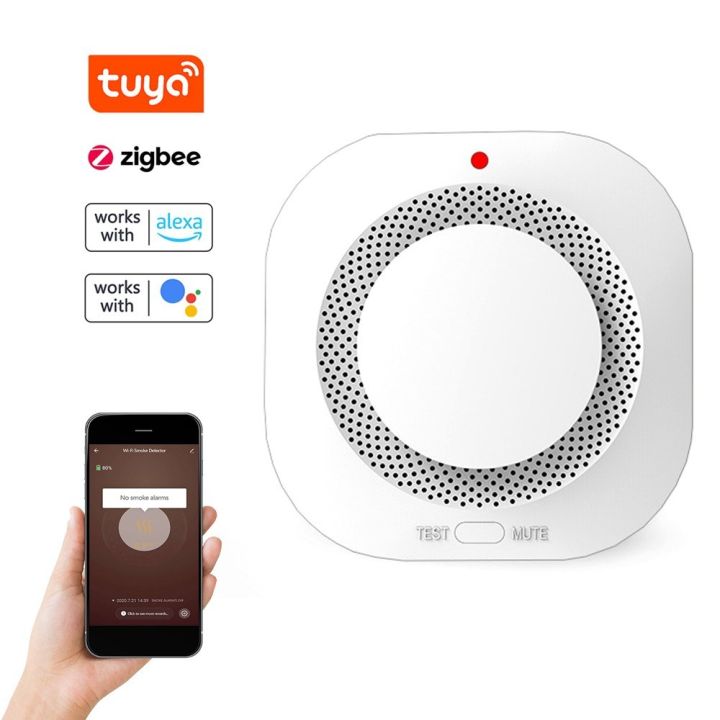 Tuya Zigbee Intelligent Wireless Smoke Detection Device 360 Induction ...