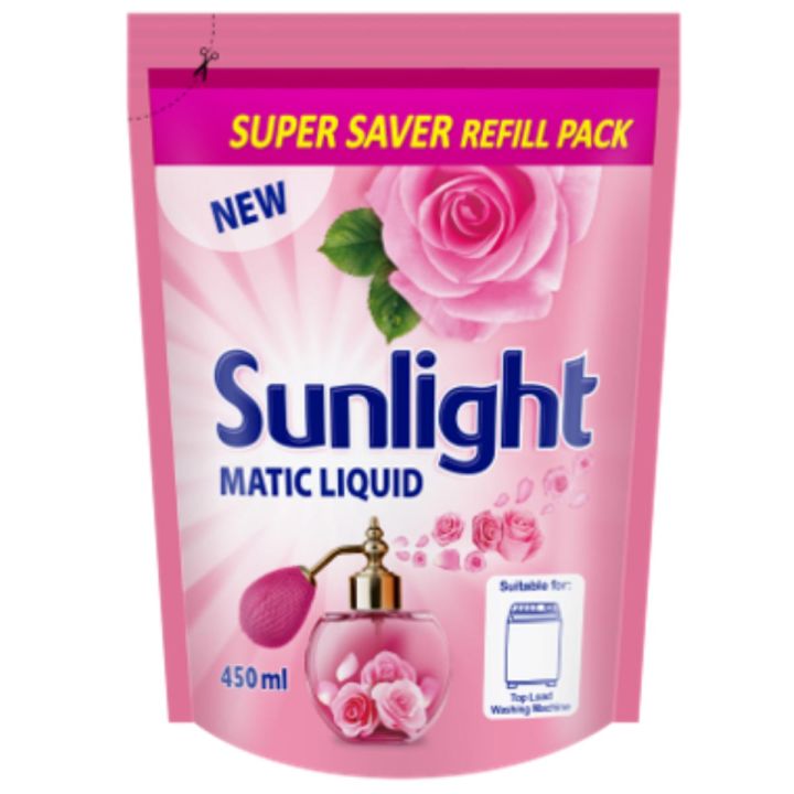 Sunlight Matic Detergent Liquid Refill Pack 450ml | Daraz.lk