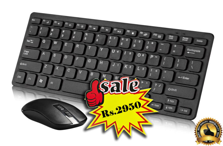 2 4g Wireless Keyboard Km901 Portable Keyboard Mouse Combo Mini Keyboard And Mouse Set Daraz Lk