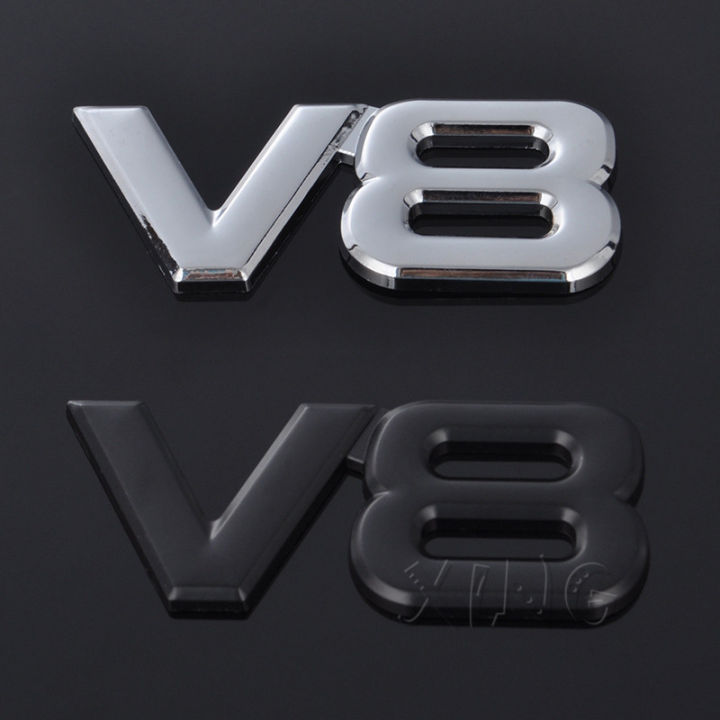 Car Sticker Auto Badge Emblem Decal For V8 Logo Bmw Audi Volkswagen ...