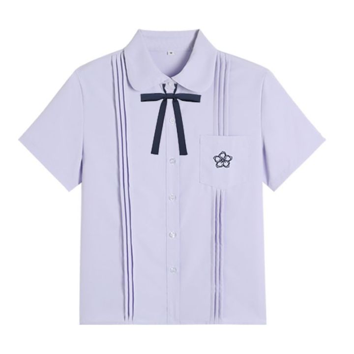 2024 New Thai Organ Pleated School Uniform Short Sleeve Summer Junior ...