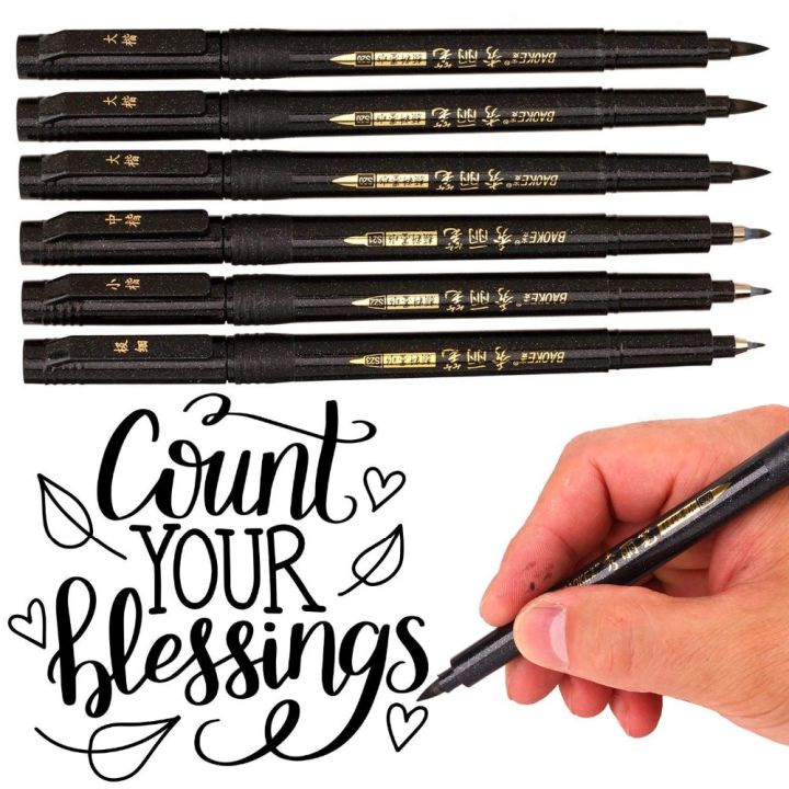 Calligraphy Pen Luxury Graffiti Spray Lettering Brush Painting Set Art ...