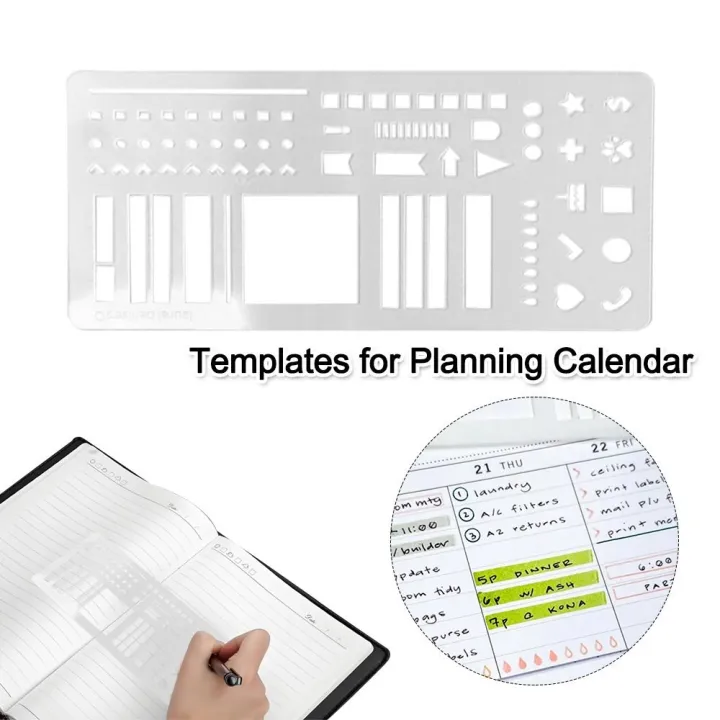 Multifunctional Manual Templates for Planning Calendar Reusable Dot ...