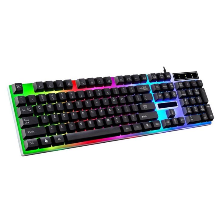RGB Gaming Keyboard R260 Suspension 7 Colorful Backlight 104 Keys USB ...