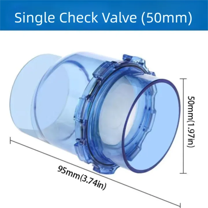 Drain Deodorizer 50mm Flap Check Valve UPVC Material Movable Valve Non ...