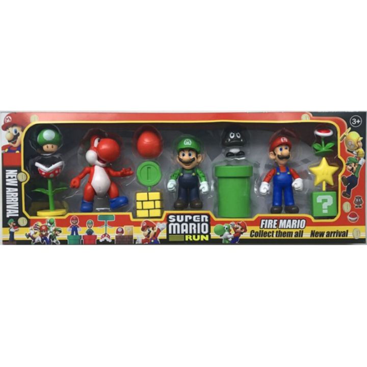 【World Supermarket 2021】6Pcs Super Mario PVC Action Figure Toys Mario ...