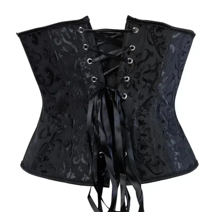 Gothic Underbust Corset Waist Trainer Slimming Lingerie Shapewear Women ...