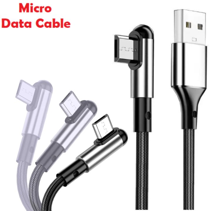 Micro L Shape Nylon BraidedJack Super Fast Charging 5A 50W Fast Charger ...