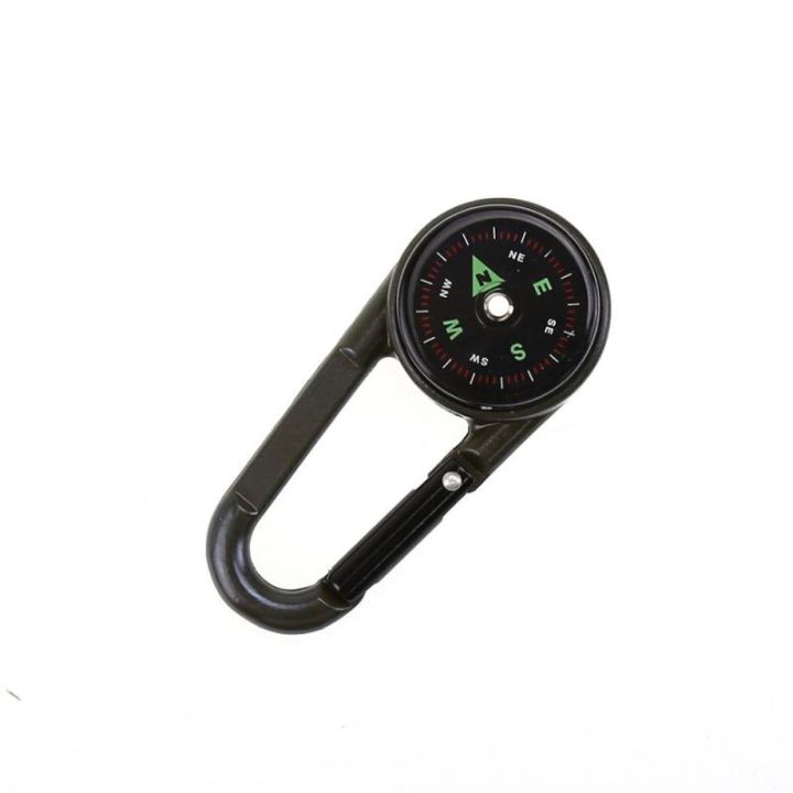 New 3 In 1 Mini Compass Thermometer Keychain Camping Hiking Waterproof ...