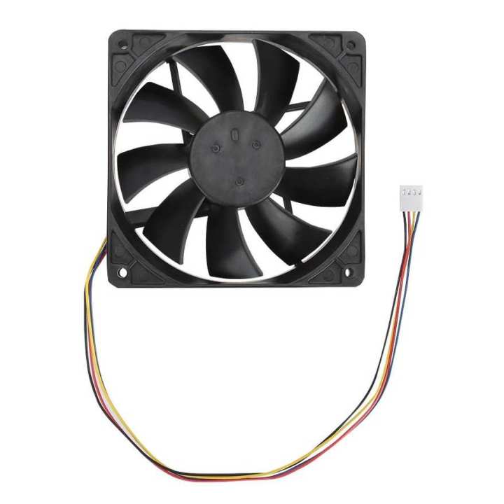 CPU Fan ASHATA 12CM 12V 0.72A 4 Pin PWM Temperature Speed Control ...