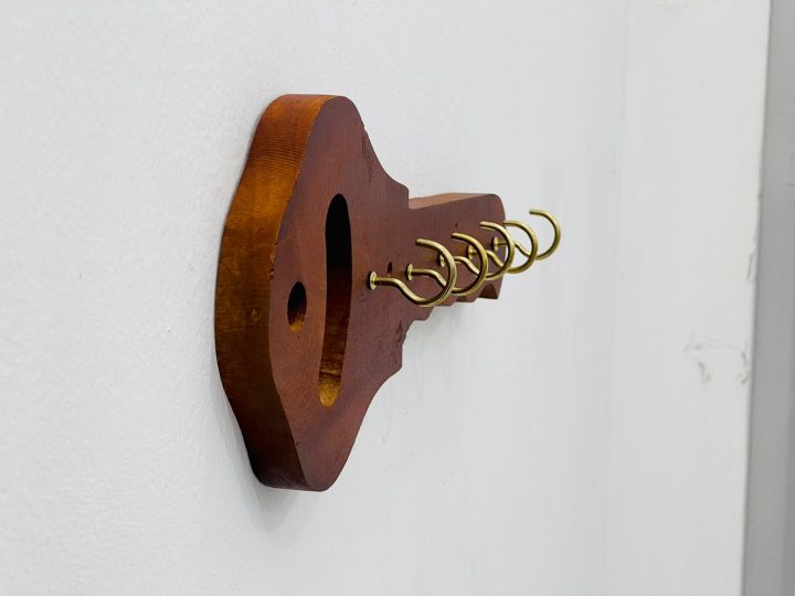 Brown Wooden Key Shape Wood Key Holder | Daraz.lk