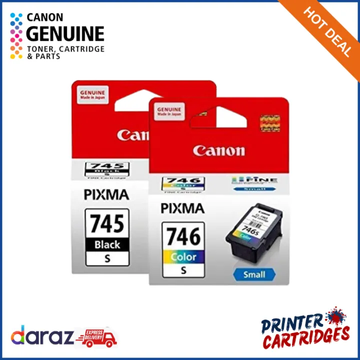 Canon PG-745s Black / CL-746s Color Original Ink Cartridge | Daraz.lk