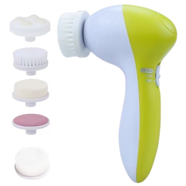 Electric 5-in-1 Face Cleansing Instrument Facial Massage Instrument ...