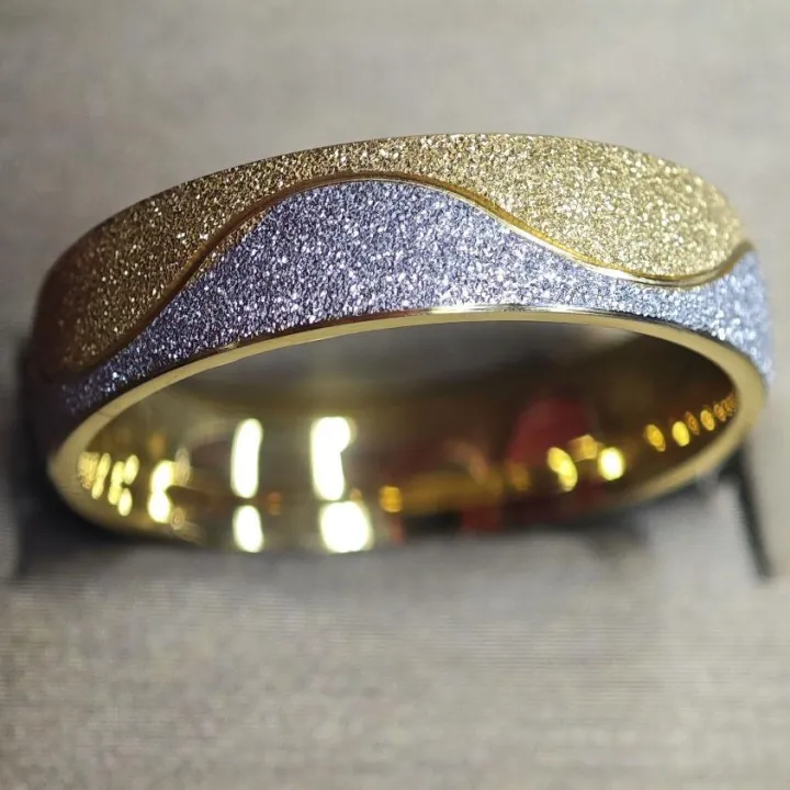 【Special offer】Factory price S-shaped groove 18K gold steel color ...