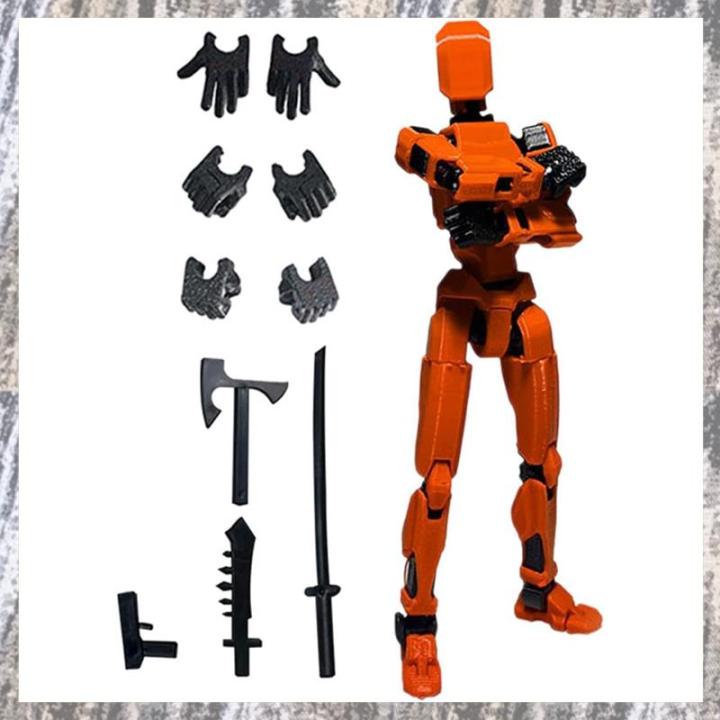 Robot Action Figure, 3D Printed with Full Articulation for Stop Motion ...