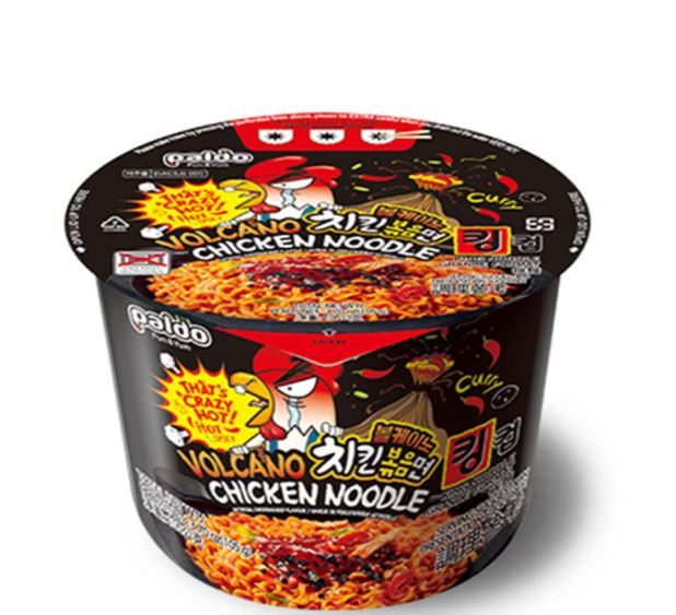 PALDO FUN & YUM VOLCANO HOT AND SPICY RAMEN CUP 105G. KOREAN RAMEN CUP ...