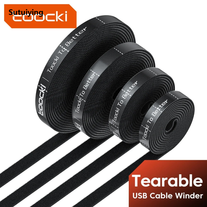 Sutuiying New Toocki Tearable Cable Organiser Cable Winder Tape ...