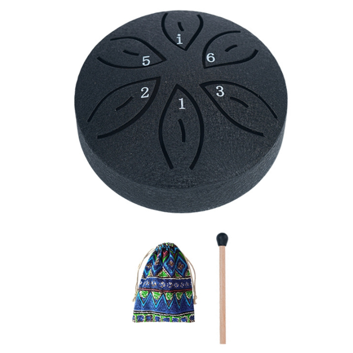 Steel Tongue Drum Rain Drum for Outside, 6 Notes 3 Inches Chakra Tank ...