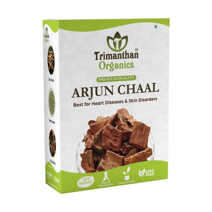 TRIMANTHAN ORGANICS Pure Arjun Ki Chaal (900 GM) - Raw Organic Arjuna ...