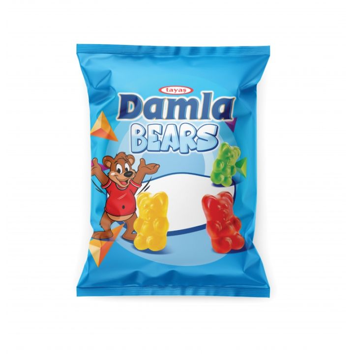 Damla BEARS Jujubes Marshmallows Sweets Sugar 80g Gummy Bear Sour Candy ...