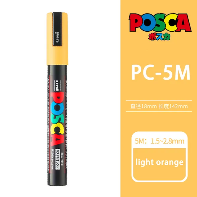 [Nice] 39 Colors Uni Posca PC-5M Paint Marker,1.8-2.5Mm Medium Point ...