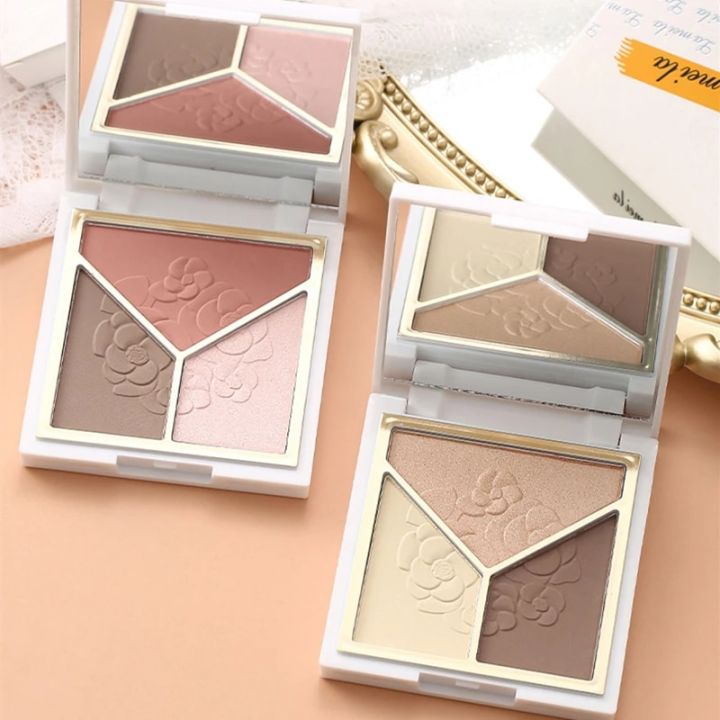 New 3 Colors Face Makeup Powder Pressed Powder Contour Bronzer ...