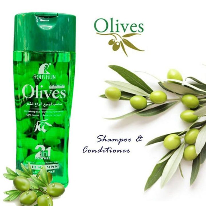 Roushun Olive Hair Shampoo with Conditioner (2 in 1) 430 Ml (rosc ...