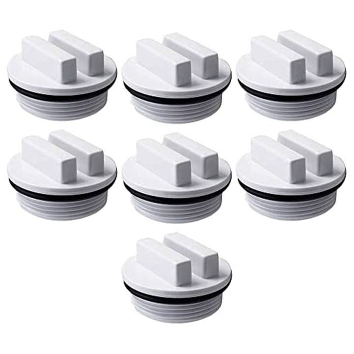 7 Pcs 1.5 Inch Pool Return Winterizing Filter Drain Plug with O-Ring ...