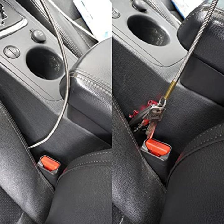 Magnet Snake Pickup-2 x Flexible Magnetic Pickup Tool-Silver & Black ...