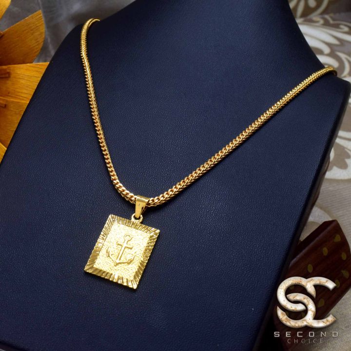 Gold Plated 18/24Inch 2.5mm Singapore square fox chain with Box Ancor ...