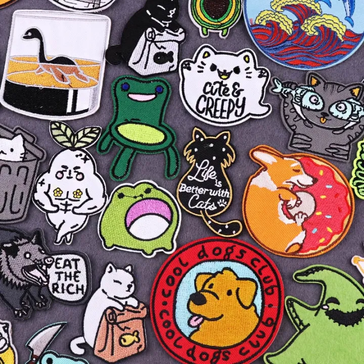NEW Cute Embroidered Patches For Clothing DIY Clothing Thermo Adhesive ...