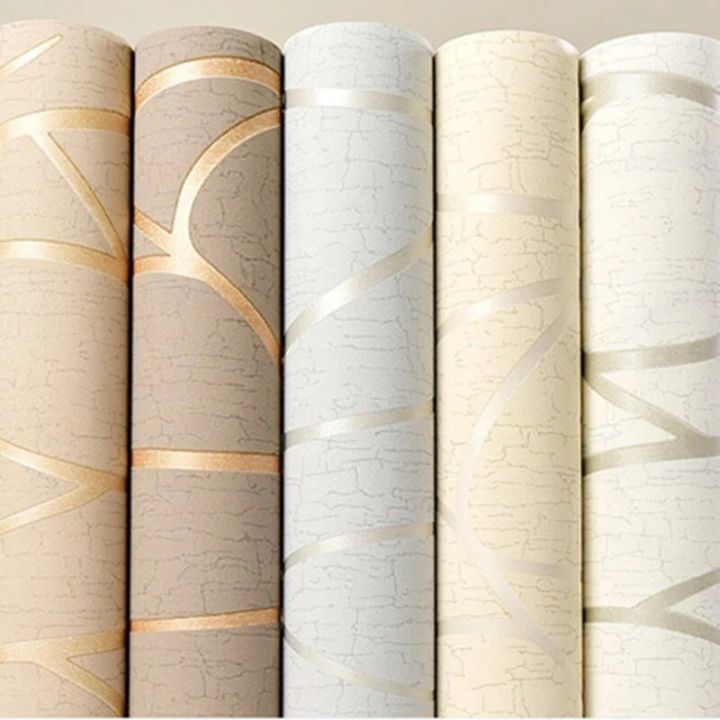 53cm European Modern 3D Non-woven Moisture-proof Bedroom Background ...