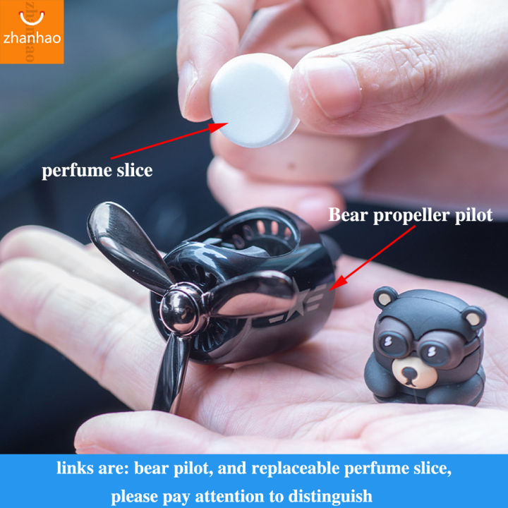 72Km Bear Car Air Freshener Teddy Bear Pilot Auto Interior Accessories ...