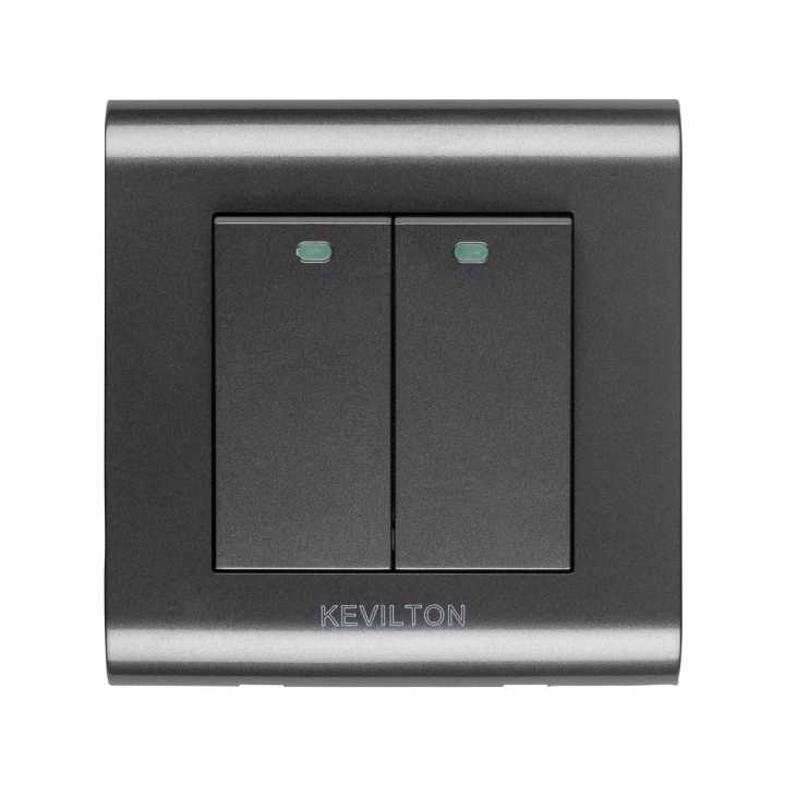 Modular Black 2 Gang 1way Switch | Daraz.lk