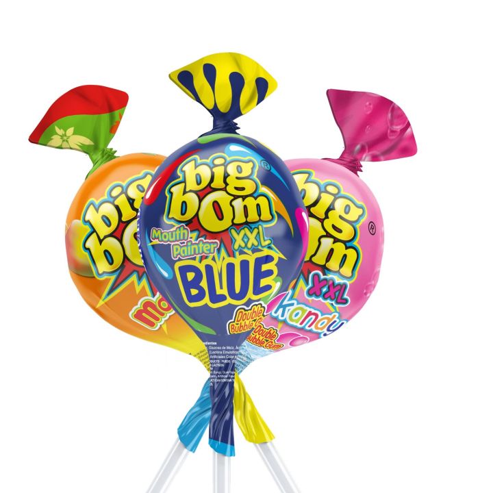 Big Bom XXL Lollipop Candy Random Flavour 1 Piece of Strawberry ...