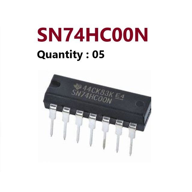 5 pcs of SN74HC00N 7400 NAND Gate IC | Daraz.lk