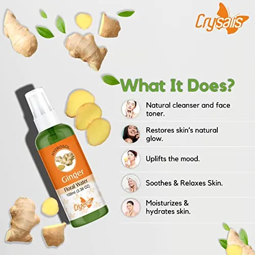 Crysalis 100% Pure Natural Ginger Hydrosol Uncut Steam Distilled Dried ...