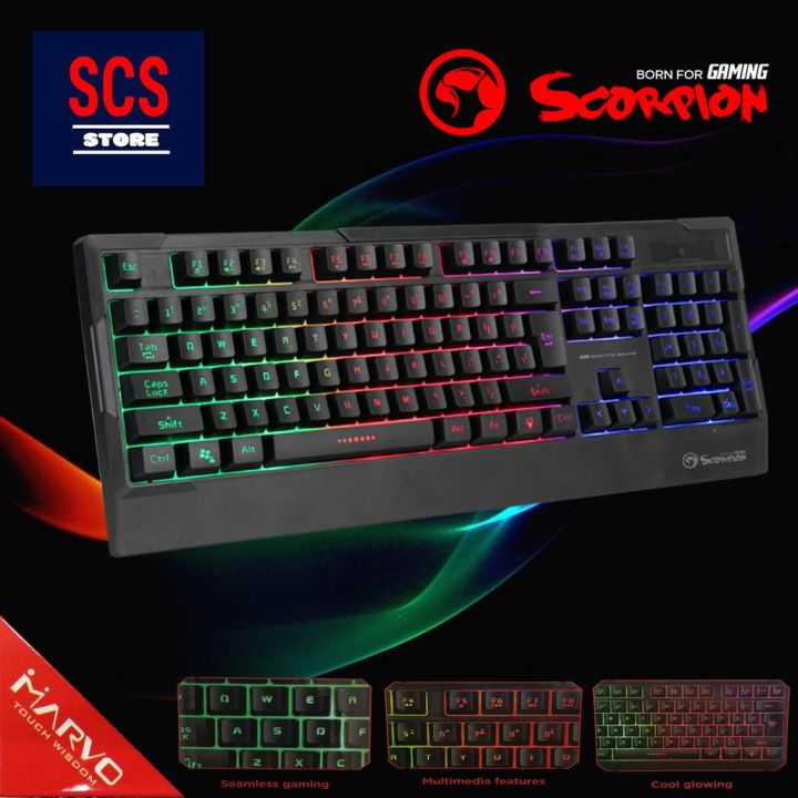 Marvo K606 SCORPION MEMBRANE GAMING KEYBOARD | Daraz.lk