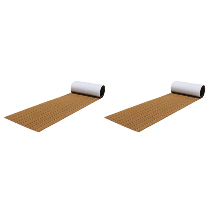 2pcs 6MM Self Adhesive EVA Foam Teak Sheet Marine Boat Yacht Synthetic ...