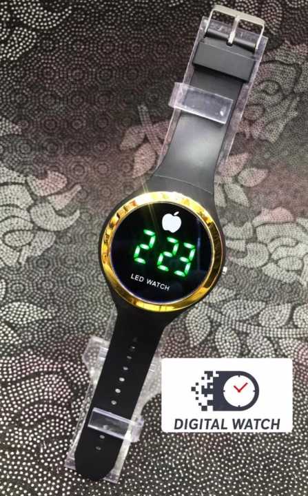 LED Gold Border Watch | Daraz.lk