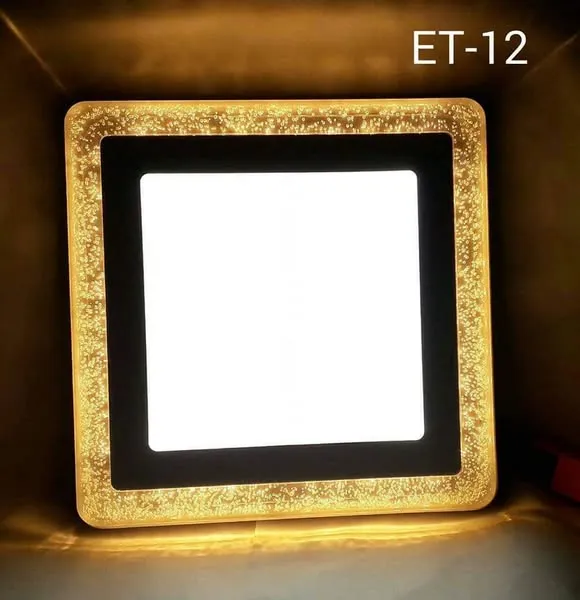 18w Two Color LED Blue Panel Light for Surface (Square) (18+6)W Yellow ...